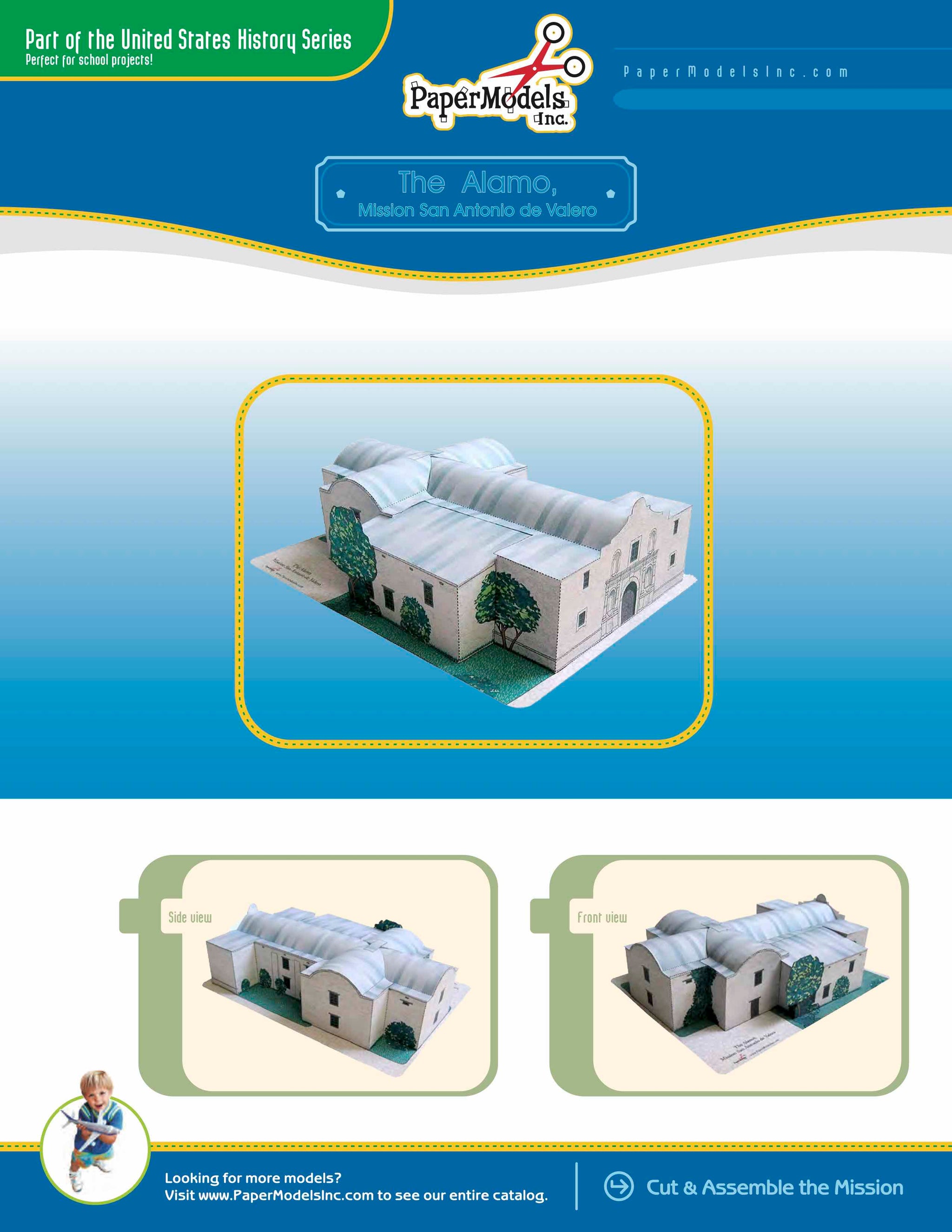 Alamo - San Antonio, TX - Paper Model Kit – Paper Models, Inc.