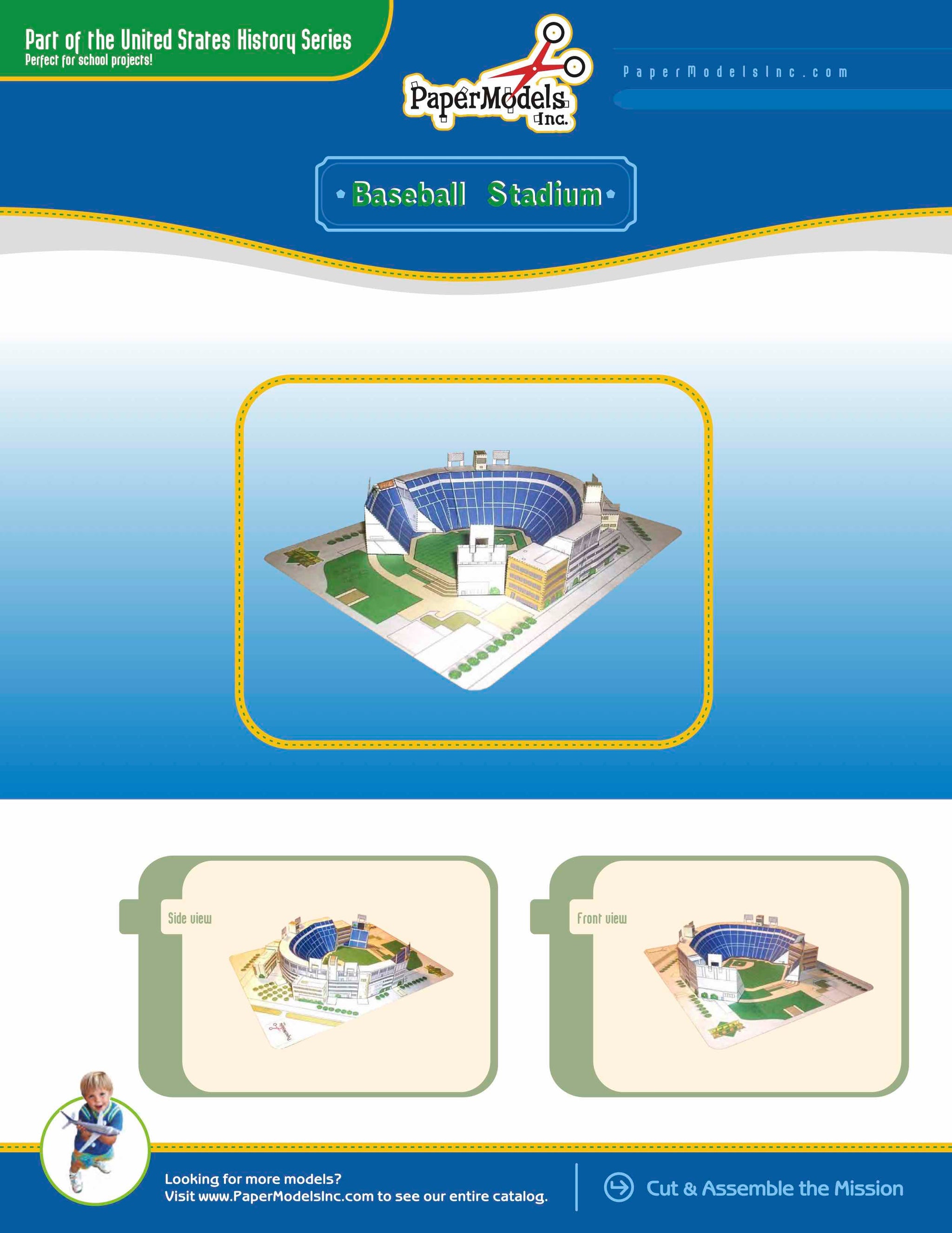 Baseball Stadium - San Diego, CA - Paper Model Kit – Paper Models, Inc.