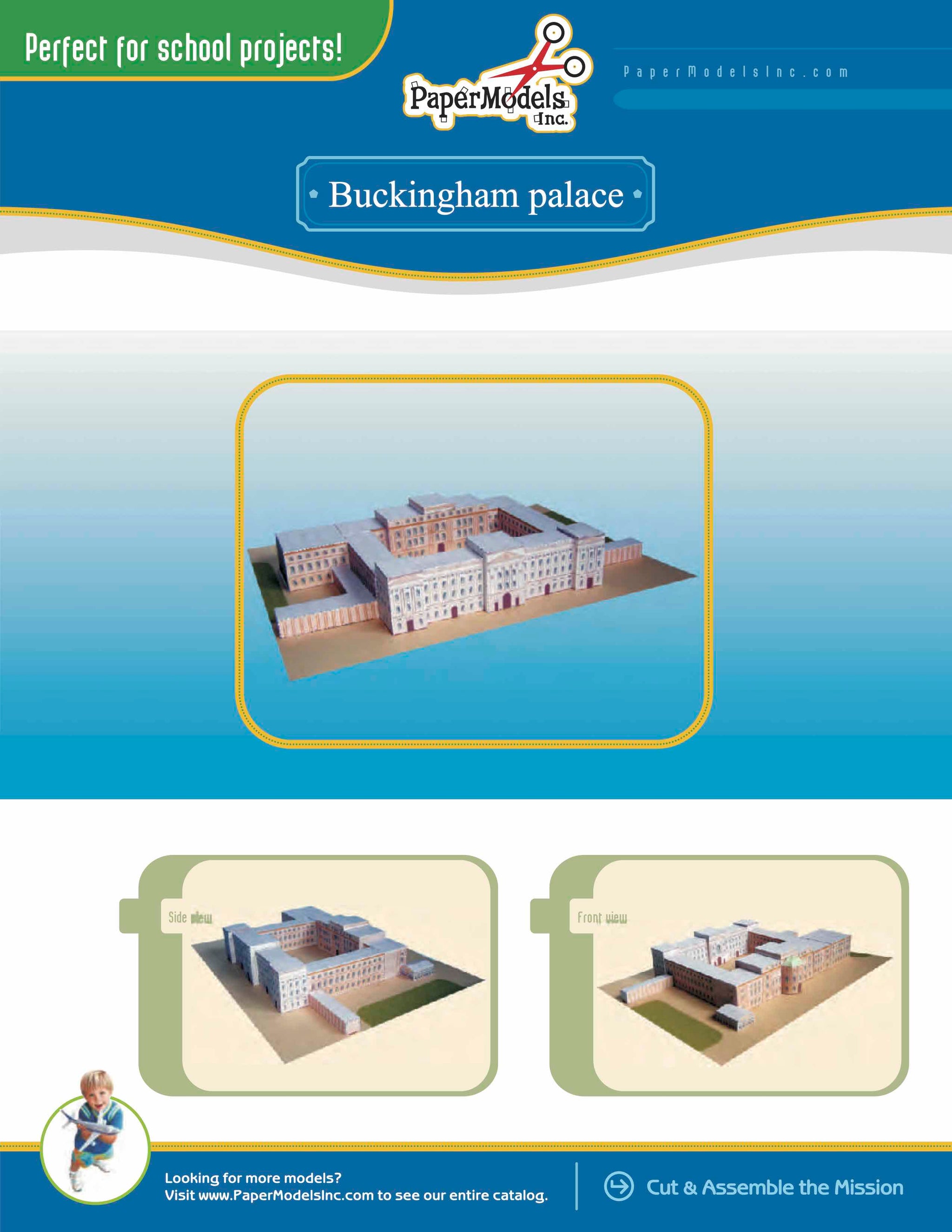 Buckingham Palace - London - Paper Model Kit – Paper Models, Inc.