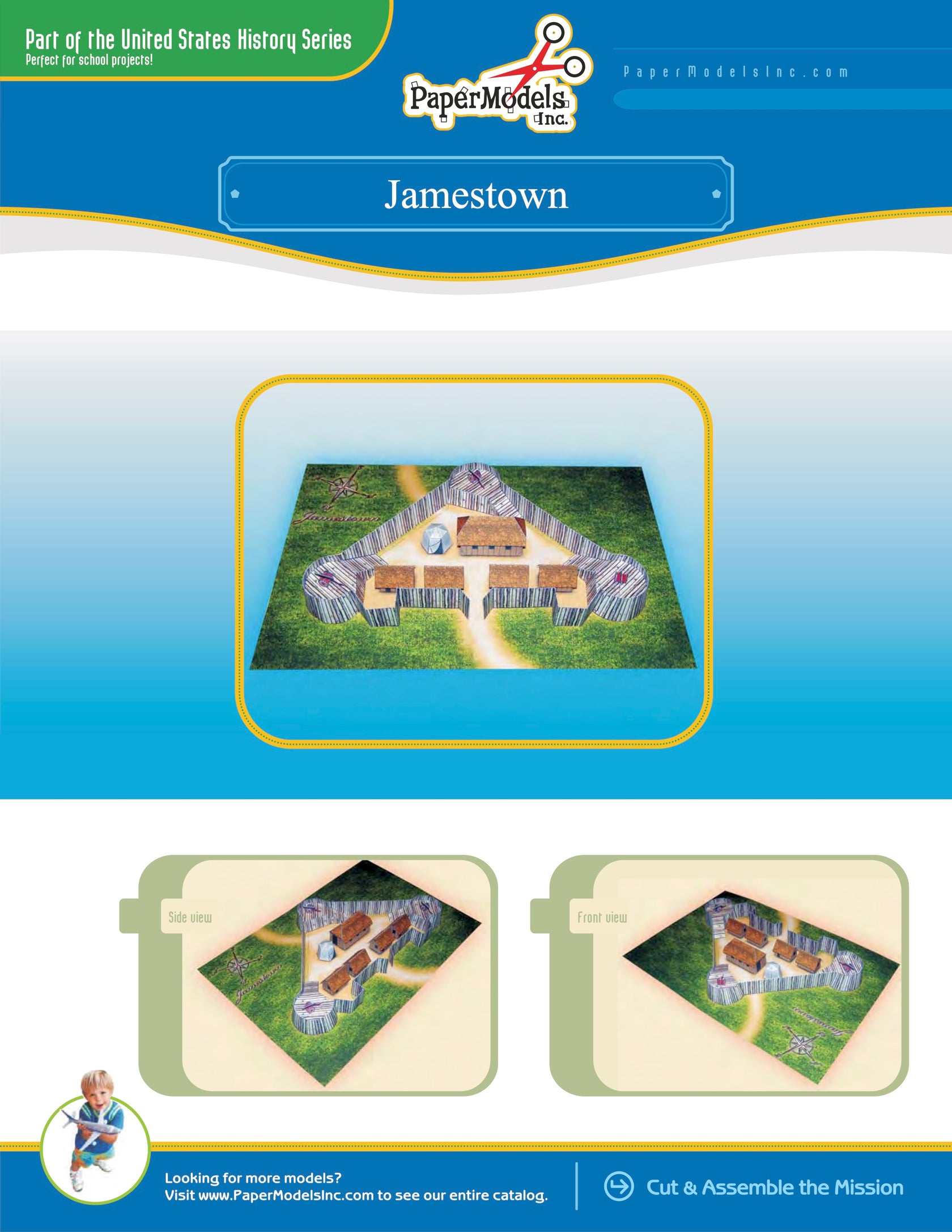 Jamestown Settlement - Paper Model Project Kit – Paper Models, Inc.
