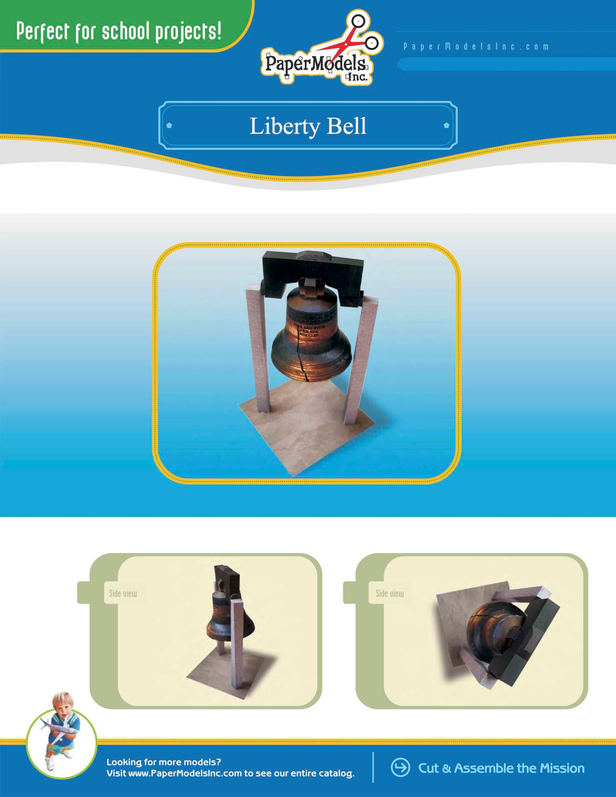 Liberty Bell - Philadelphia - Paper Model Project Kit – Paper Models, Inc.