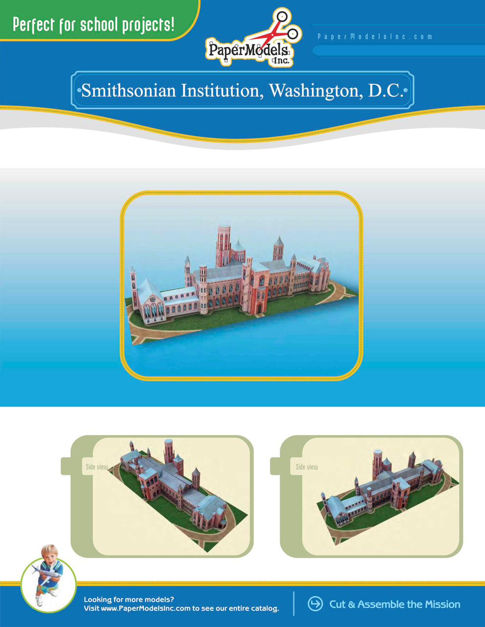 Smithsonian Institution, Washington, (The Castle) - Paper Model Projec ...