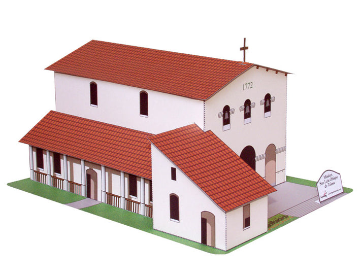 California Mission San Luis Obispo - Paper Model Project Kit – Paper ...