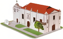 California Mission San Gabriel - Paper Model Project Kit – Paper Models ...