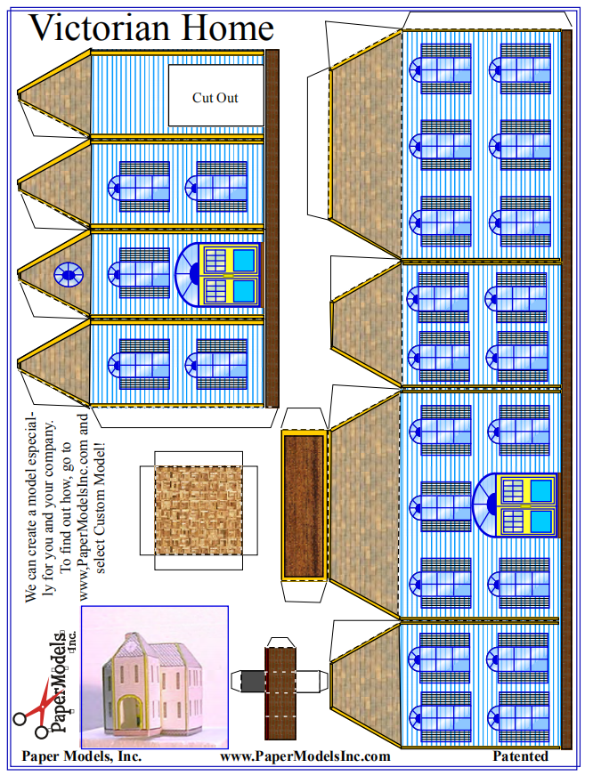 Country Victorian House - Free – Paper Models, Inc.