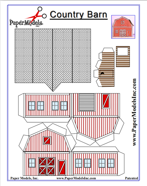 Country Barn - Free – Paper Models, Inc.